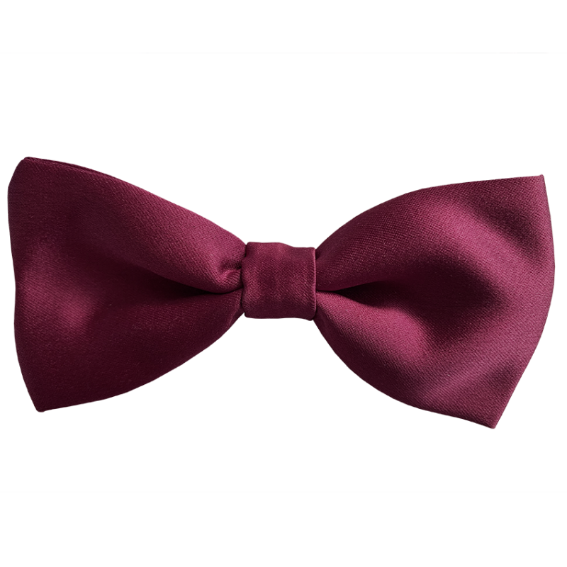 Burgundy bow tie