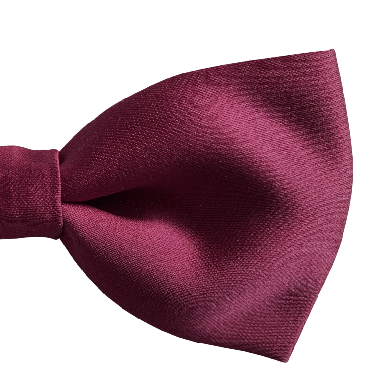 Burgundy bow tie